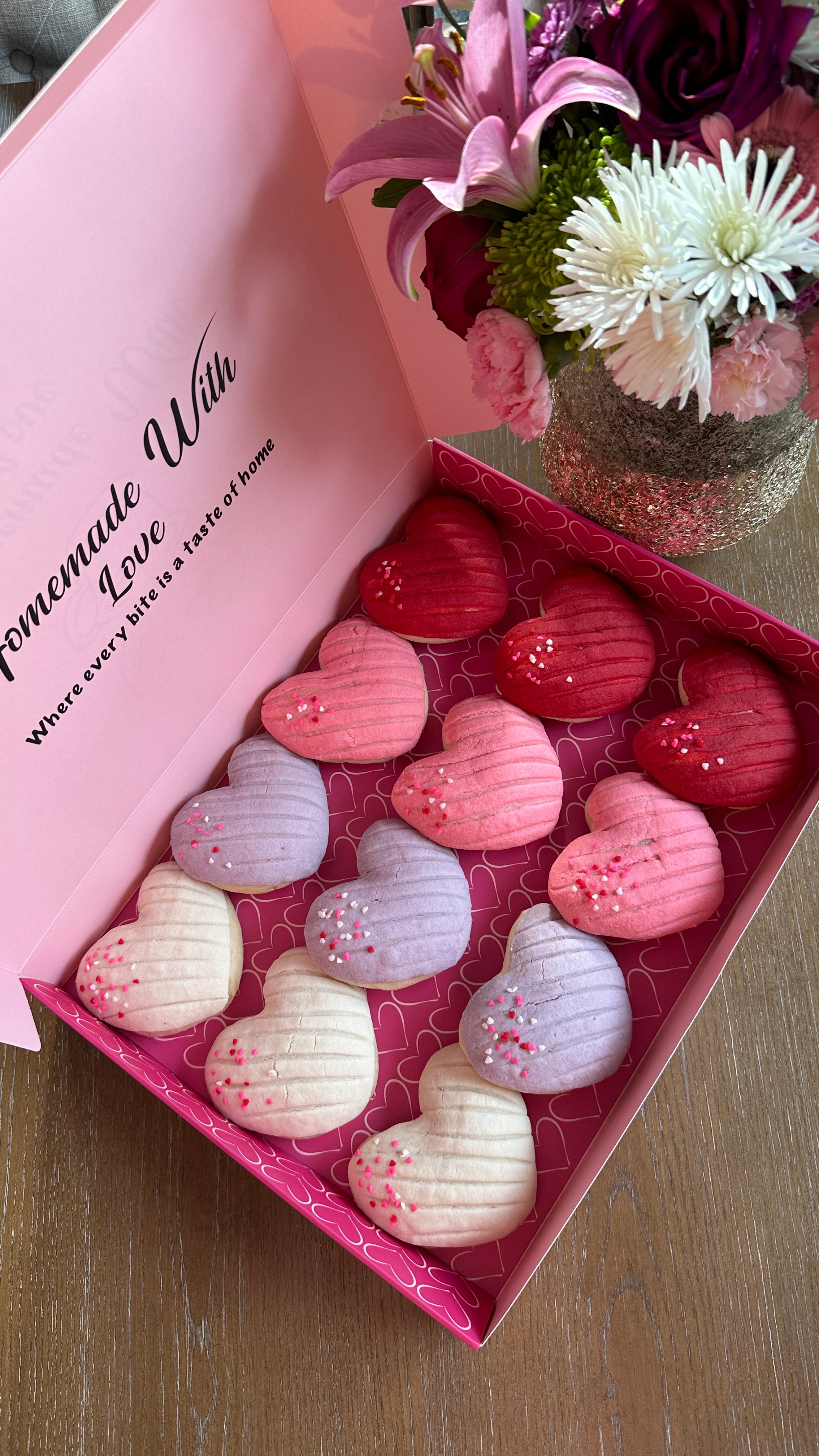 Regular Heart Conchas | Homamade with Love inc.